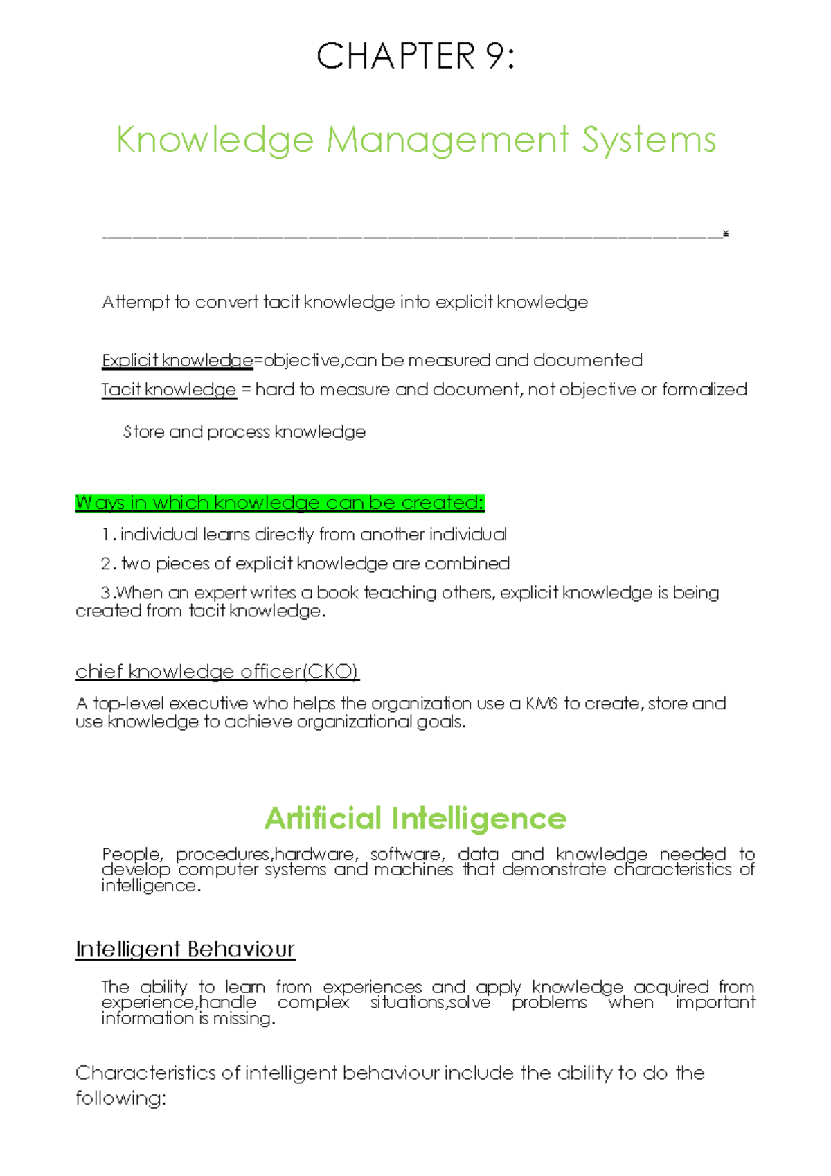 INF112 Chapter 9 - Principles of Business Information Systems - CHAPTER ...