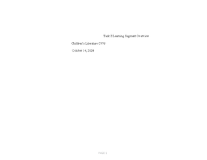 Childrens Literature Lesson Plan - Task 1 A. Sulwe by Lupita Nyong’o ...