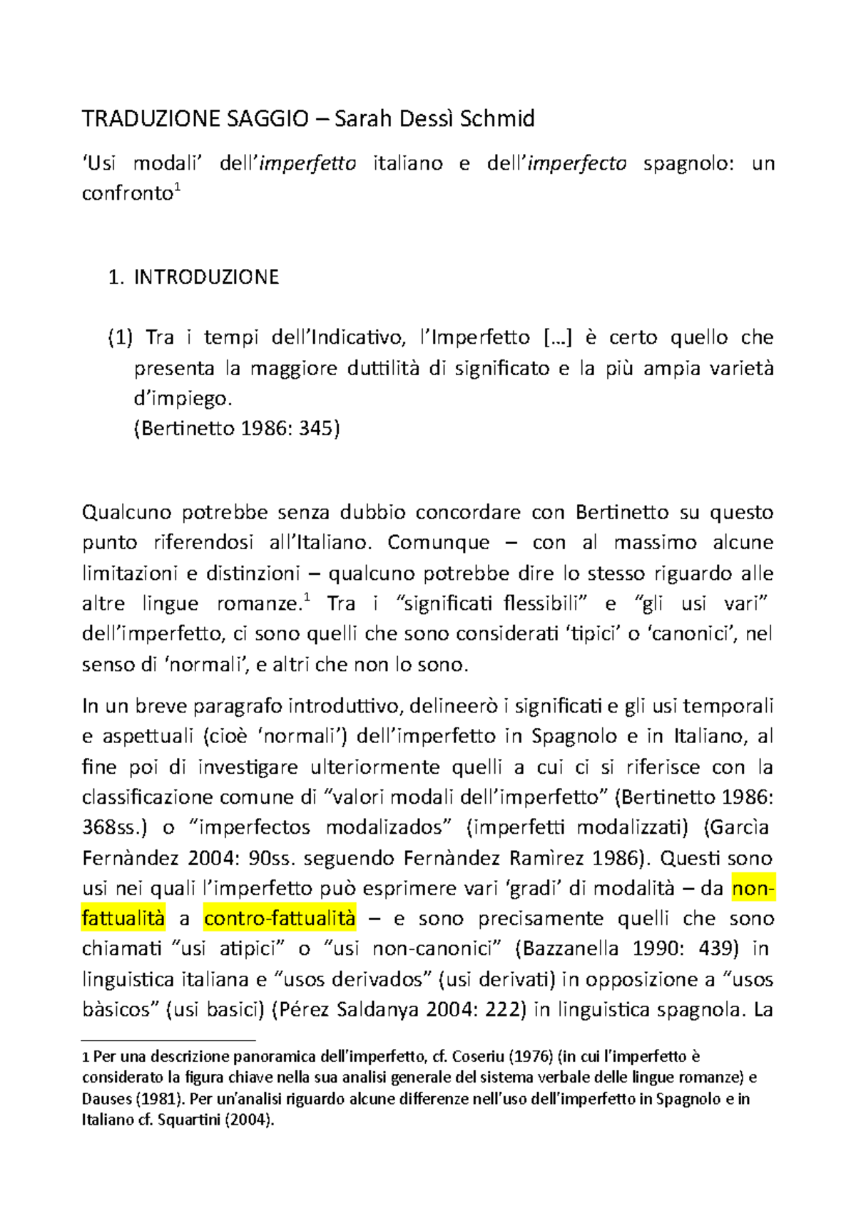 Traduzione Saggio Taty - TRADUZIONE SAGGIO – Sarah Dessì Schmid ‘Usi ...