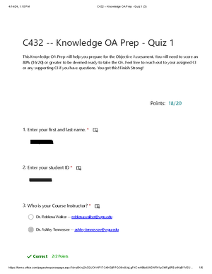 C432 - Passed first attempt - C432 – Healthcare Management and Strategy ...