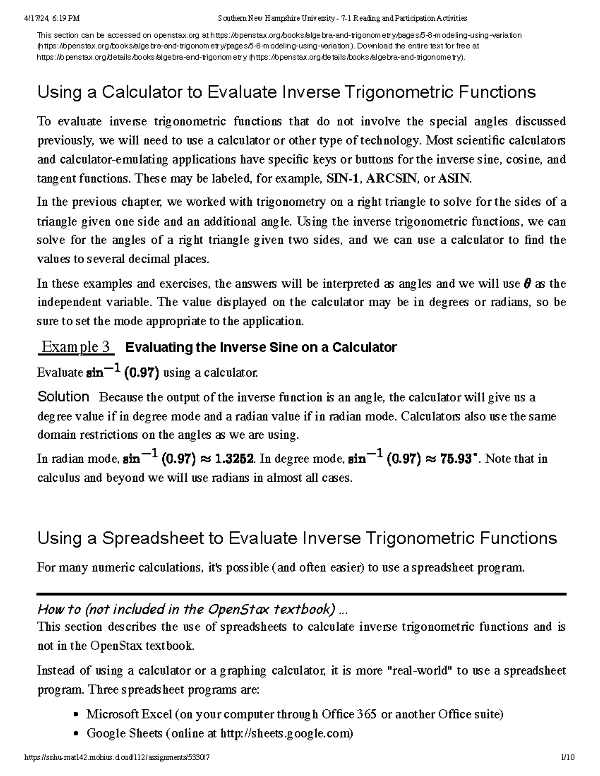 Applying Inverse Sine, Cos, Tangent to Angles of a Right Triangle ...