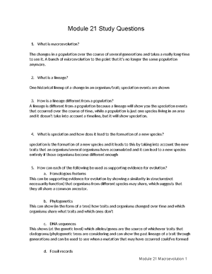 C190.v3 module 18 study questions - Module 18 Study Questions 1. What ...