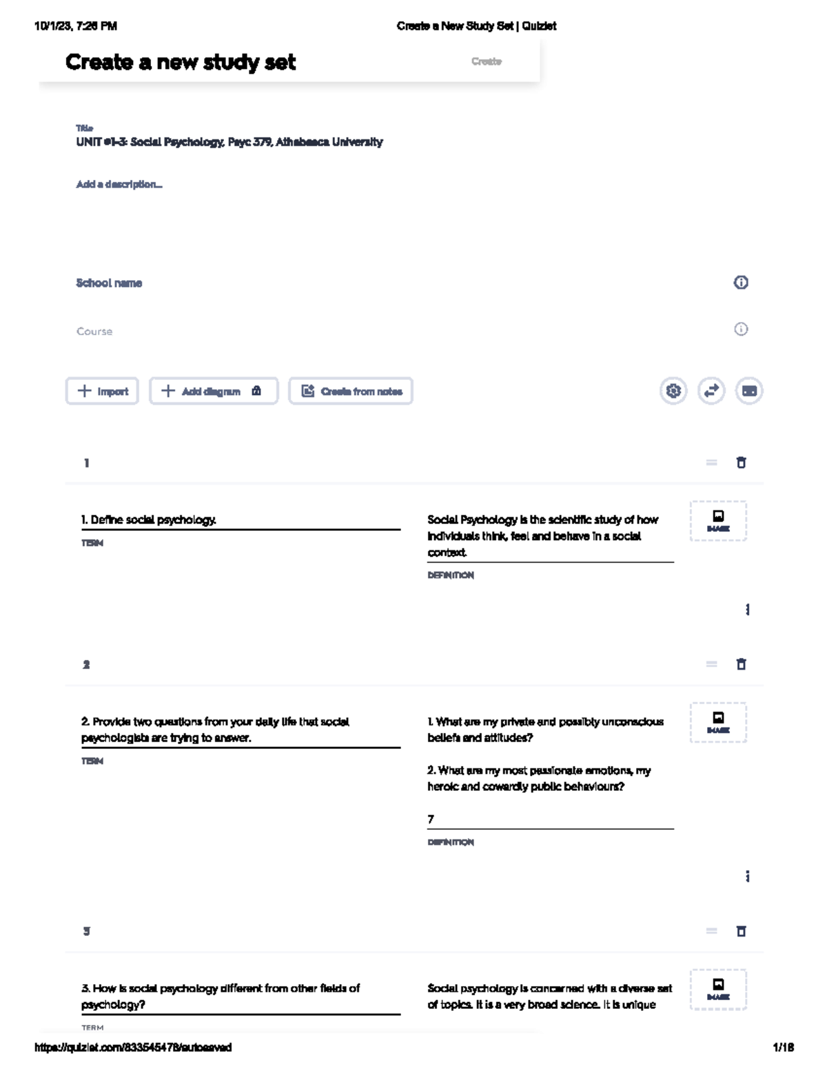 Social psychology quiz - Psyc 379 - Studocu