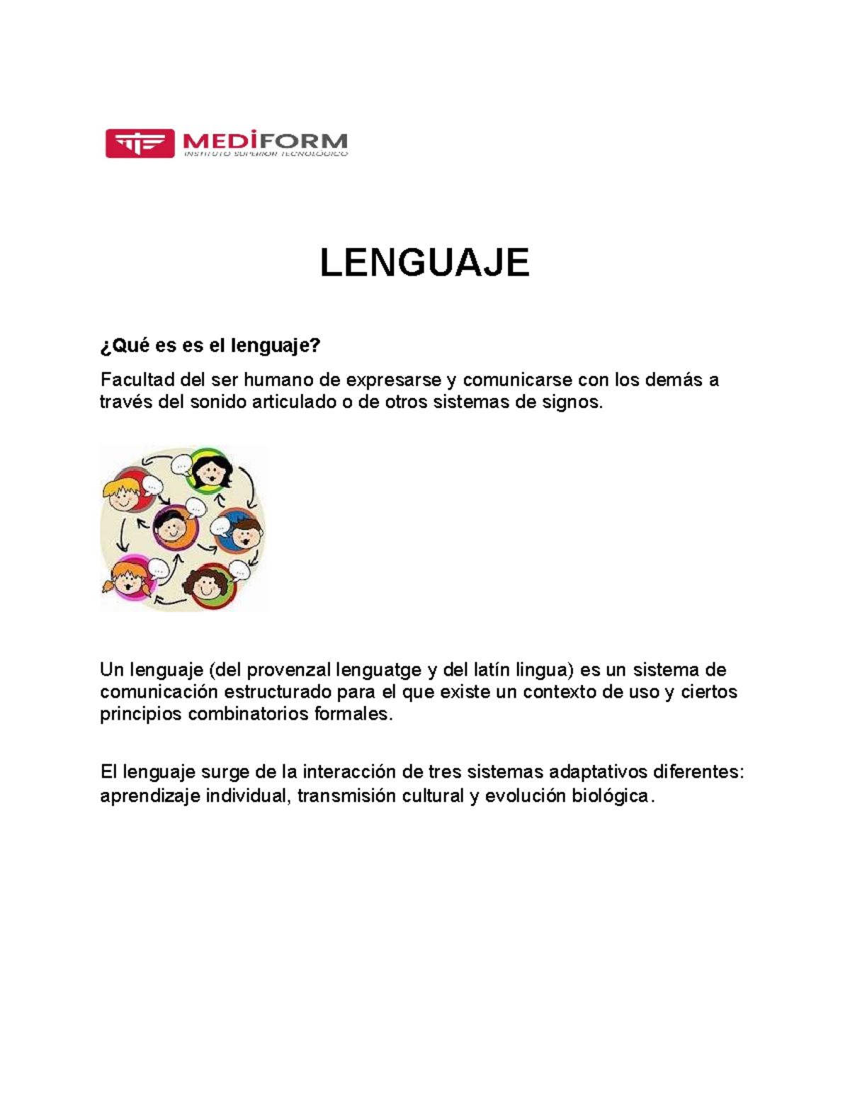 Lenguaje - LENGUAJE ¿Qué es es el lenguaje? Facultad del ser humano de ...