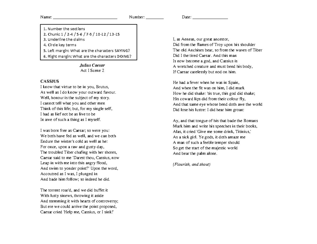 JC-I.ii-Cassius Speech to Brutus - Name ...