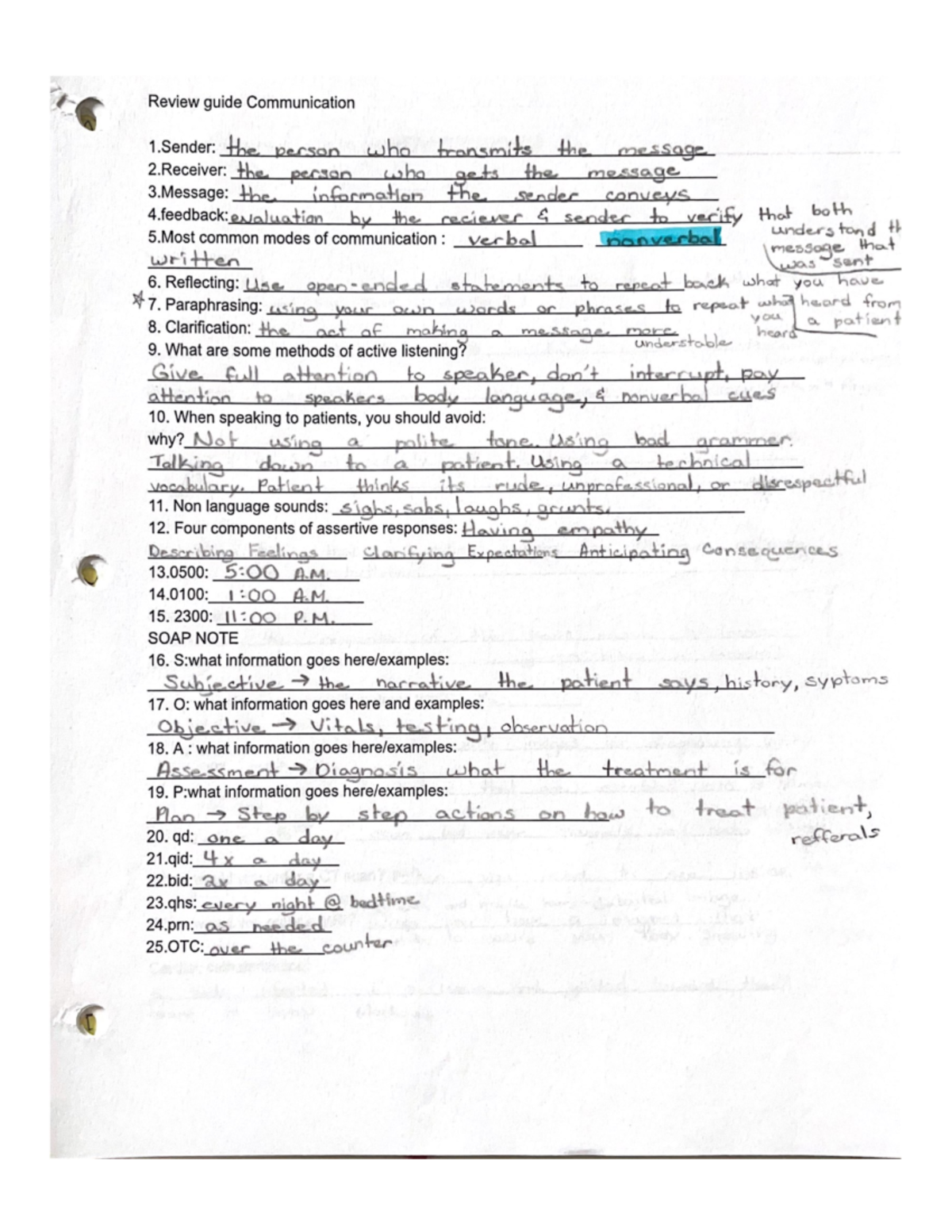 Random Notes to Study - 1:190:102:90 - Studocu