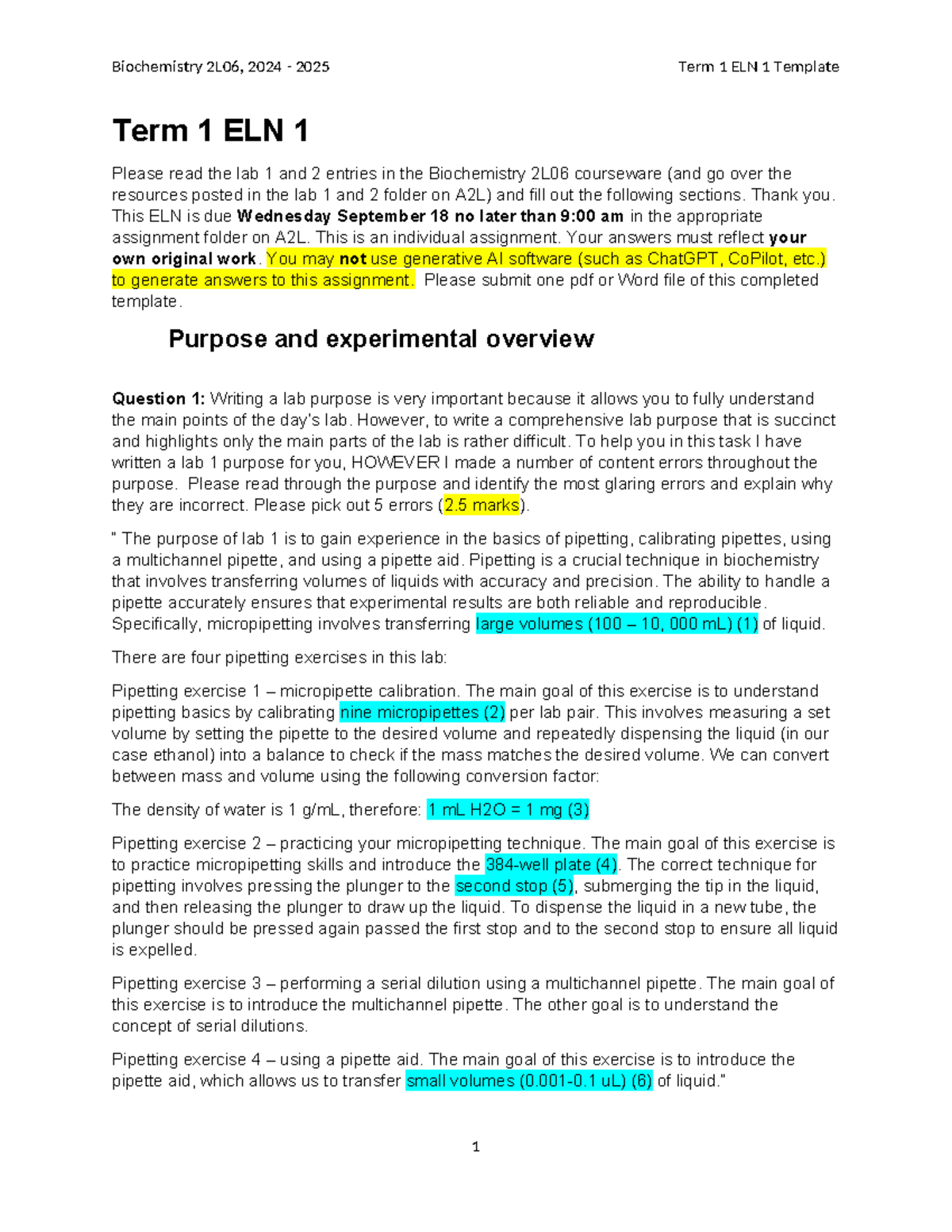 Term 1 ELN1 - Jessica Li - ELN1 - Term 1 ELN 1 Please read the lab 1 ...