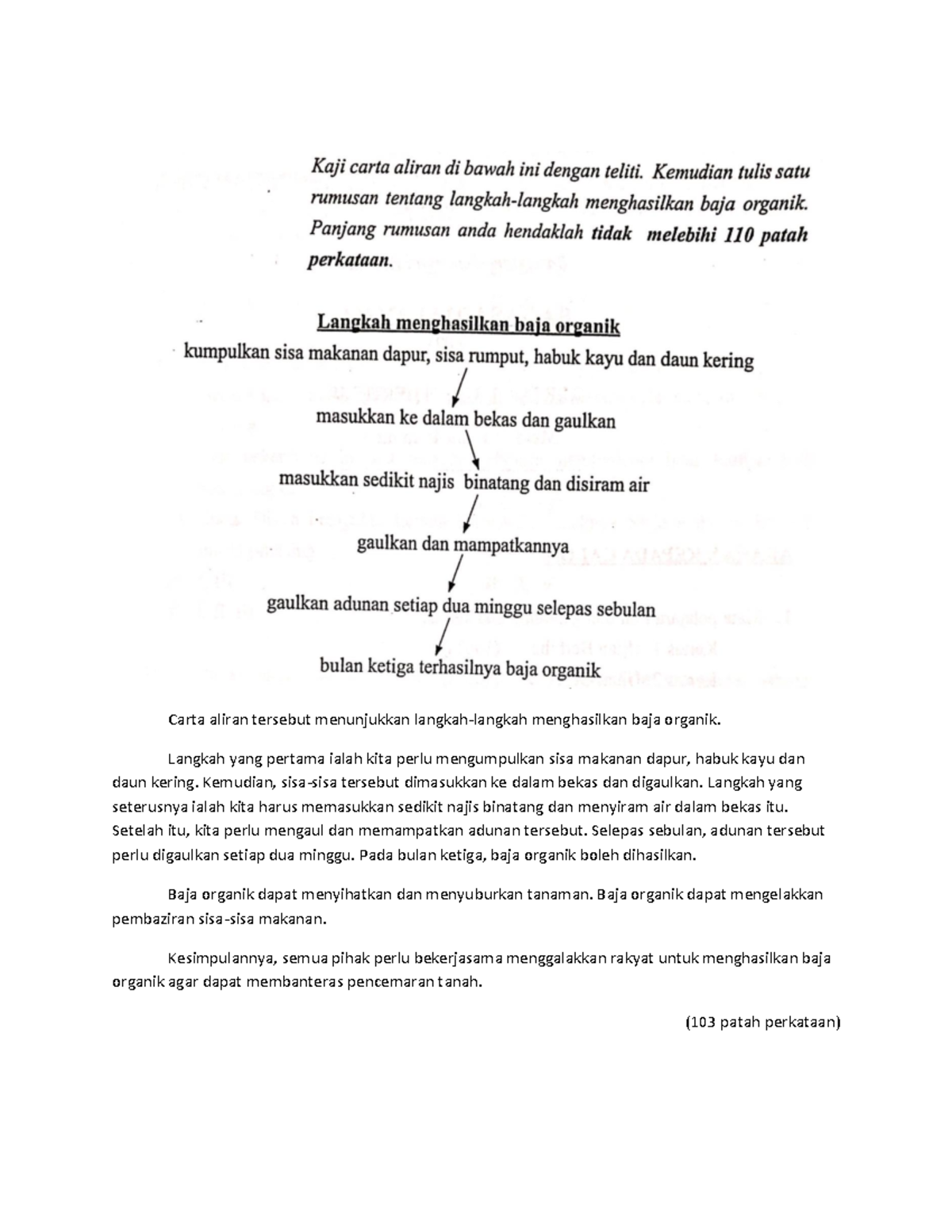 Rumusan Carta aliran - Carta aliran tersebut menunjukkan langkah ...