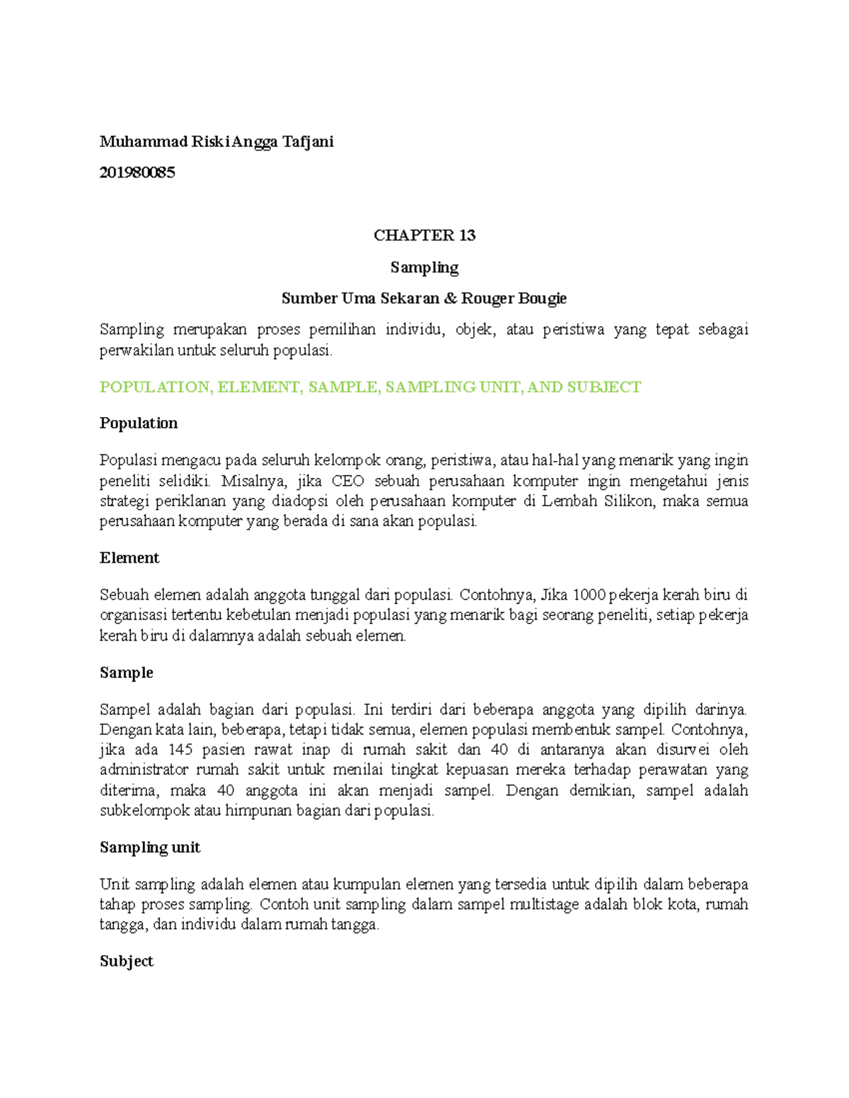 Resume Chapter 13 Muhammad Riski Angga Tafjani 2019 80085 - Muhammad ...