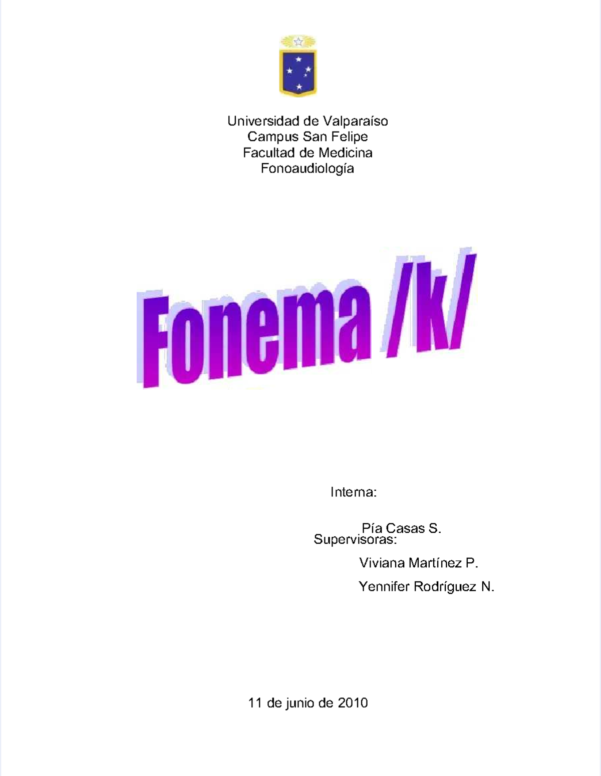 Fonema K Actividades - fonka k - Universidad de ValparaísoUniversidad ...