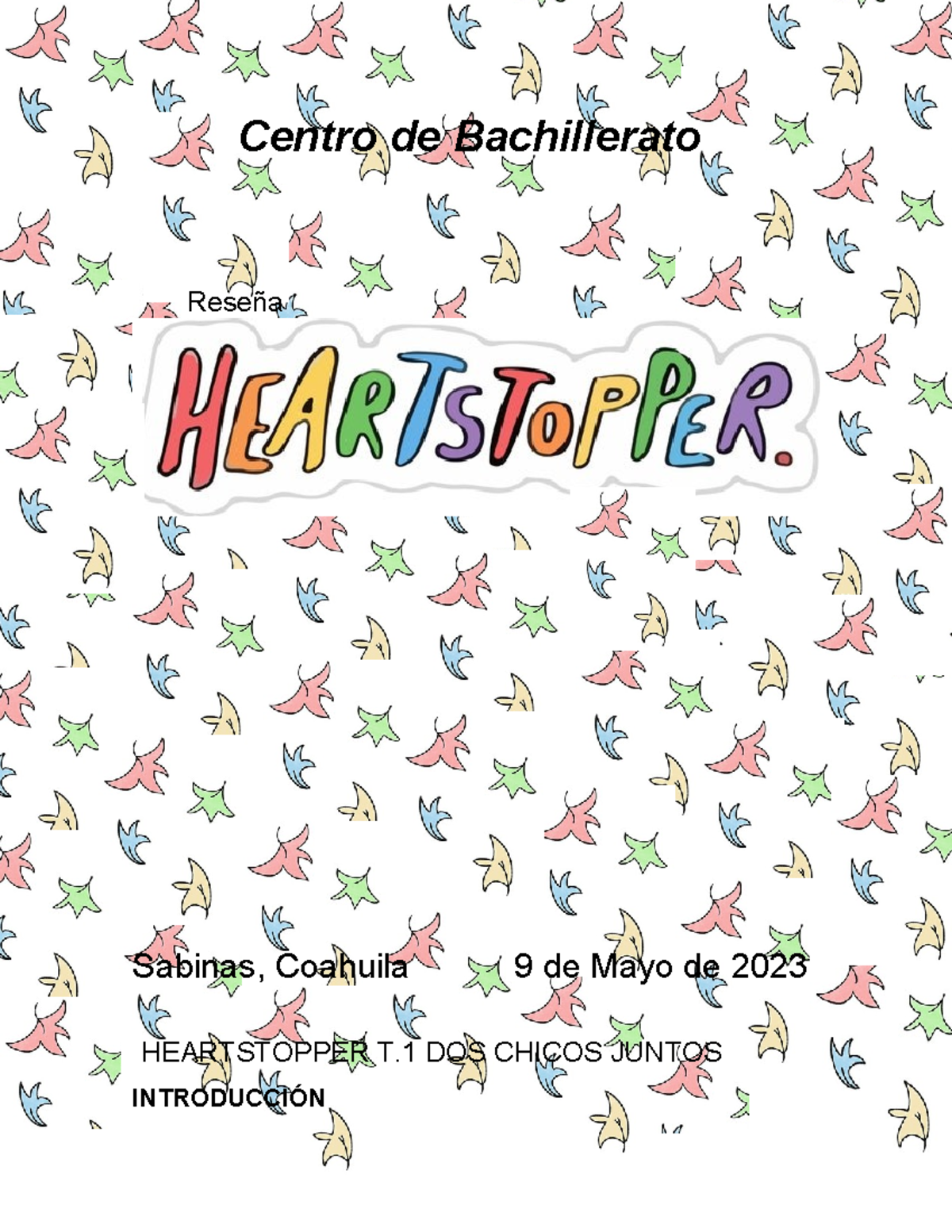 Reseña de Heartsopper - resumen - Centro de Bachillerato Reseña Sabinas ...