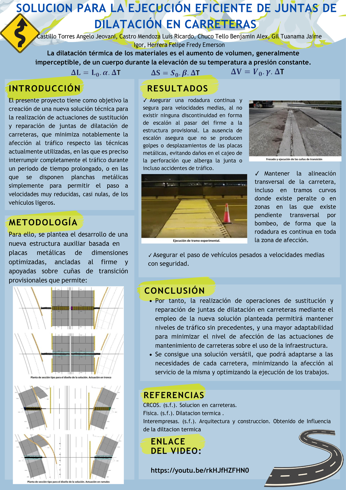 PA3 Fisica 2 Poster-1 - SOLUCION PARA LA EJECUCIÓN EFICIENTE DE JUNTAS DE DILATACIÓN EN ...