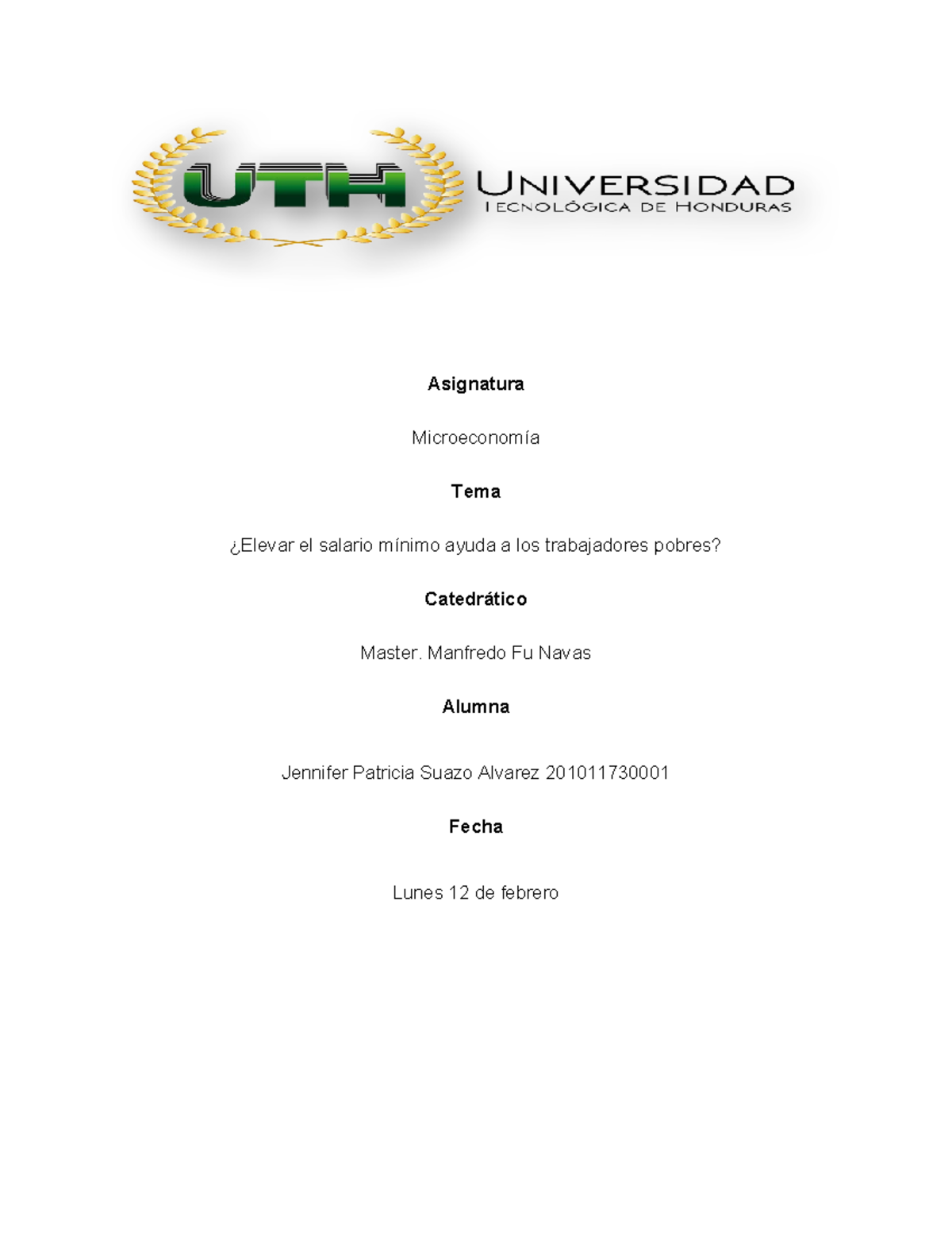 Jennifer Patricia Suazo Alvarez-Tarea#4-Microeconomia - Microeconomia I ...