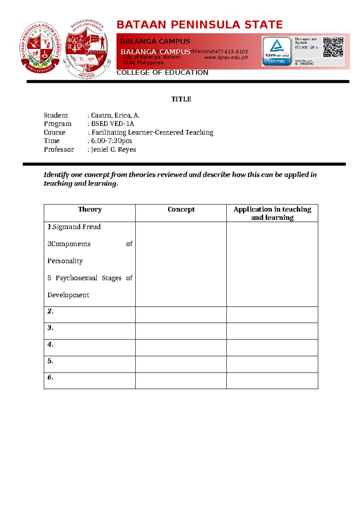 Activity No. 3-Review of Theories Related to the Learners' Development ...