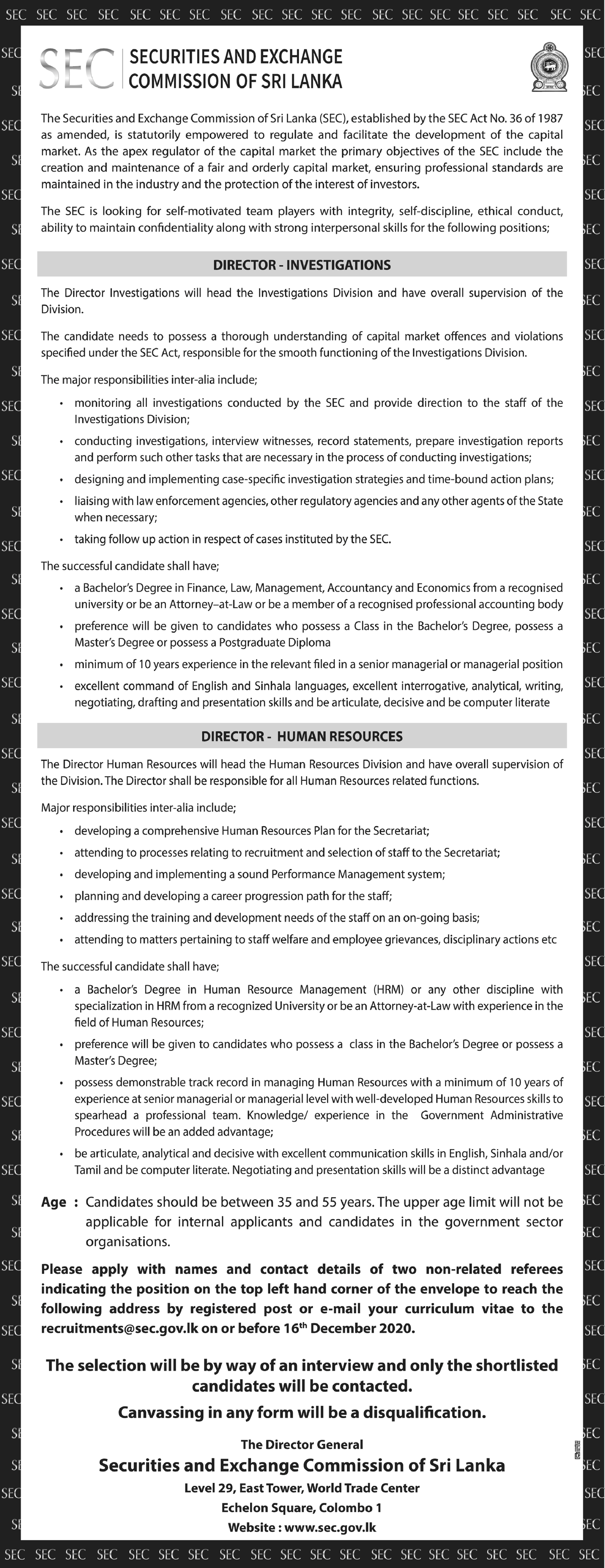 SEC Paper Ad 2020 - English - Studocu