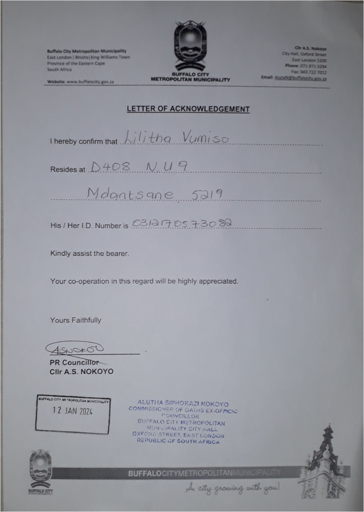 proof of adress - Studocu