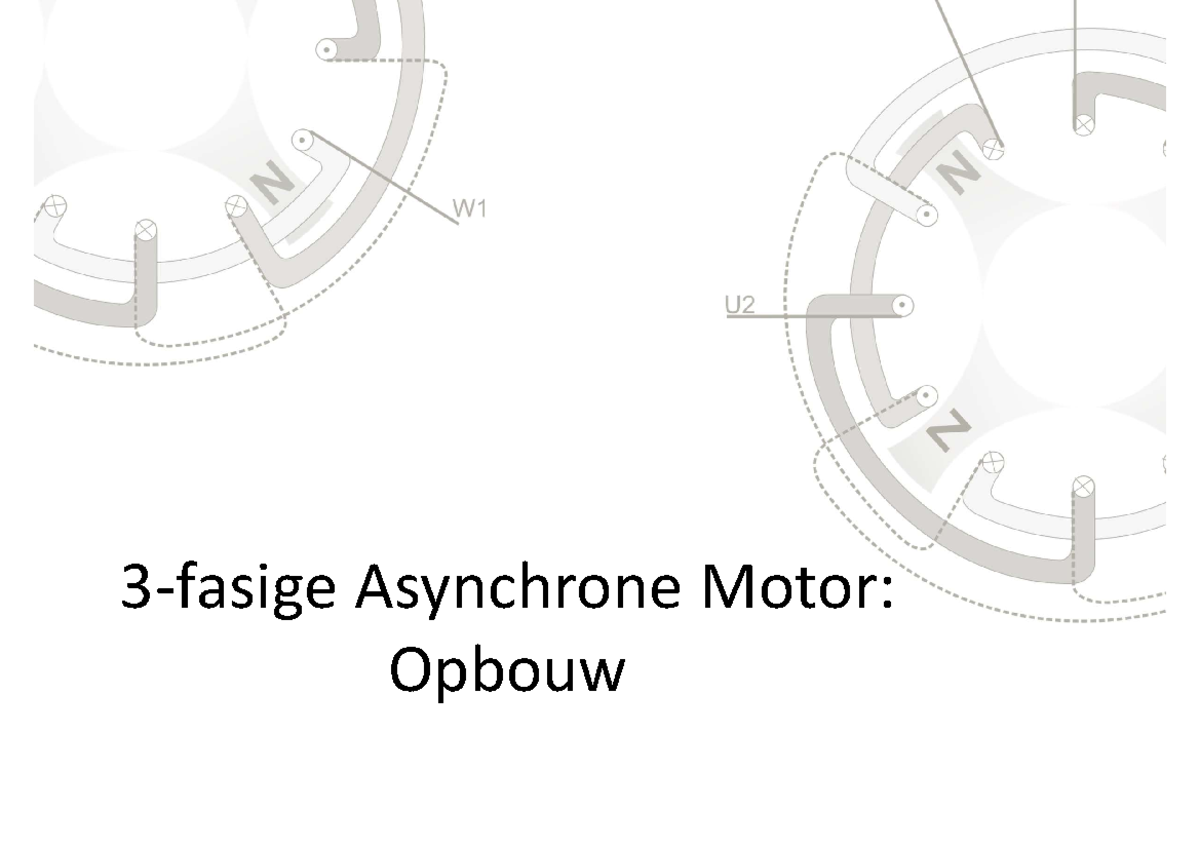 PPT Asynchrone motor opbouw - 3-fasige Asynchrone Motor: Opbouw Doel ...