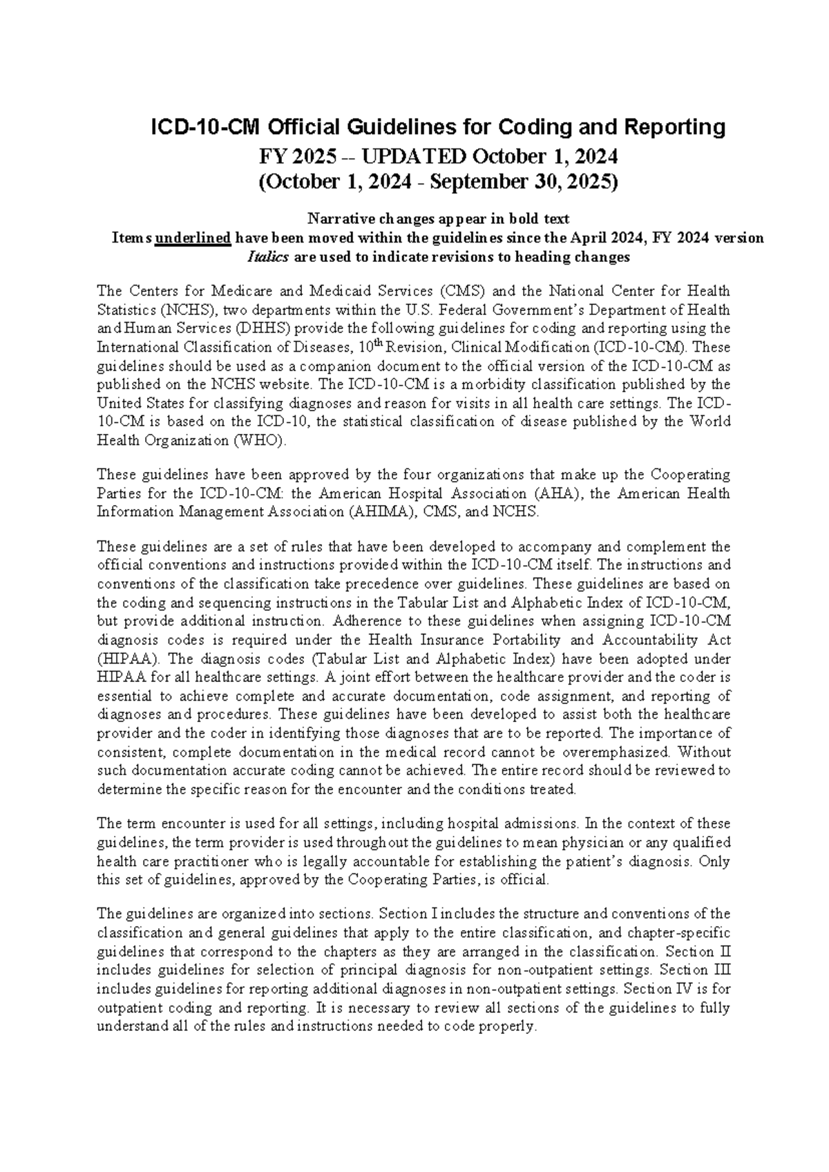 Medicalcode - Lect note - ICD-10-CM Official Guidelines for Coding and Reporting FY 2025 ...