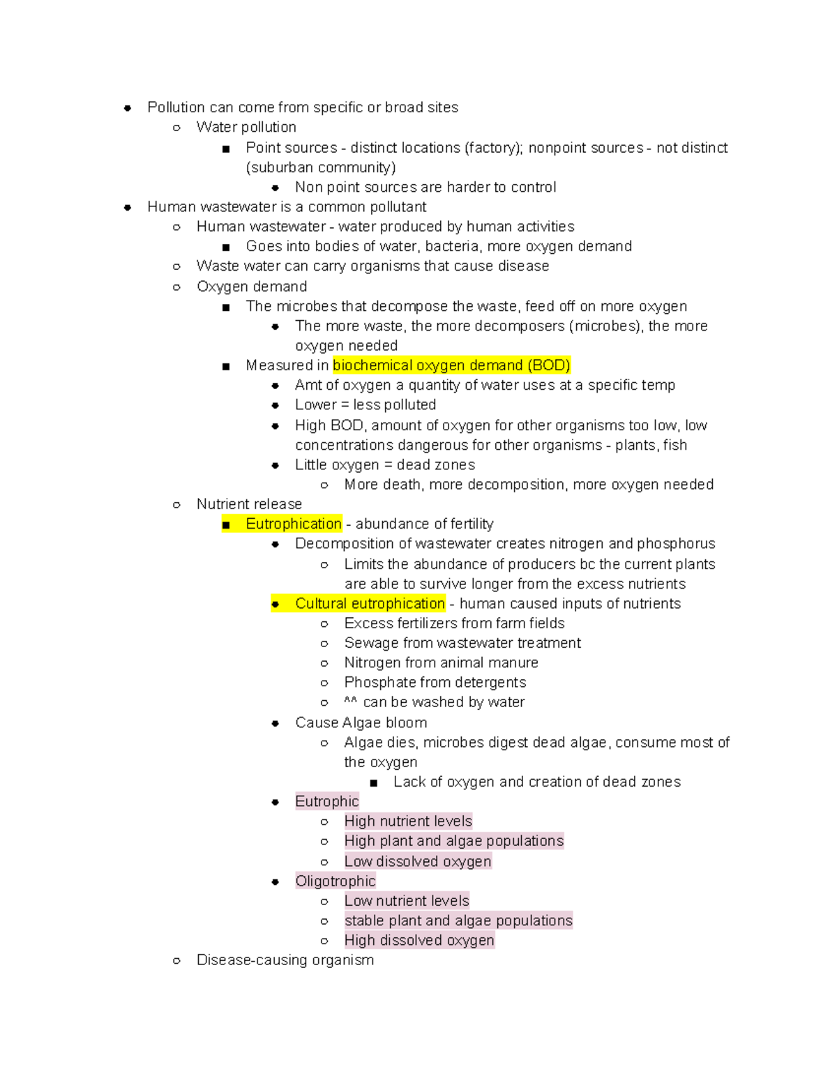 Apes unit 8 - sdf - Pollution can come from specific or broad sites ...