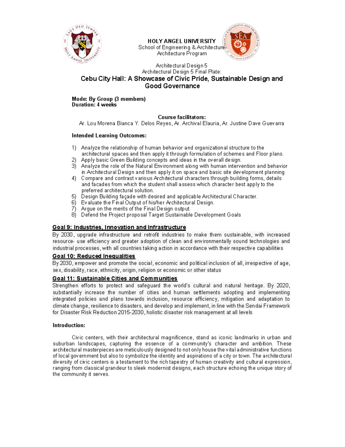 Ardesign 5 Final- Plate Design- Brief-2024-2025 - HOLY ANGEL UNIVERSITY ...