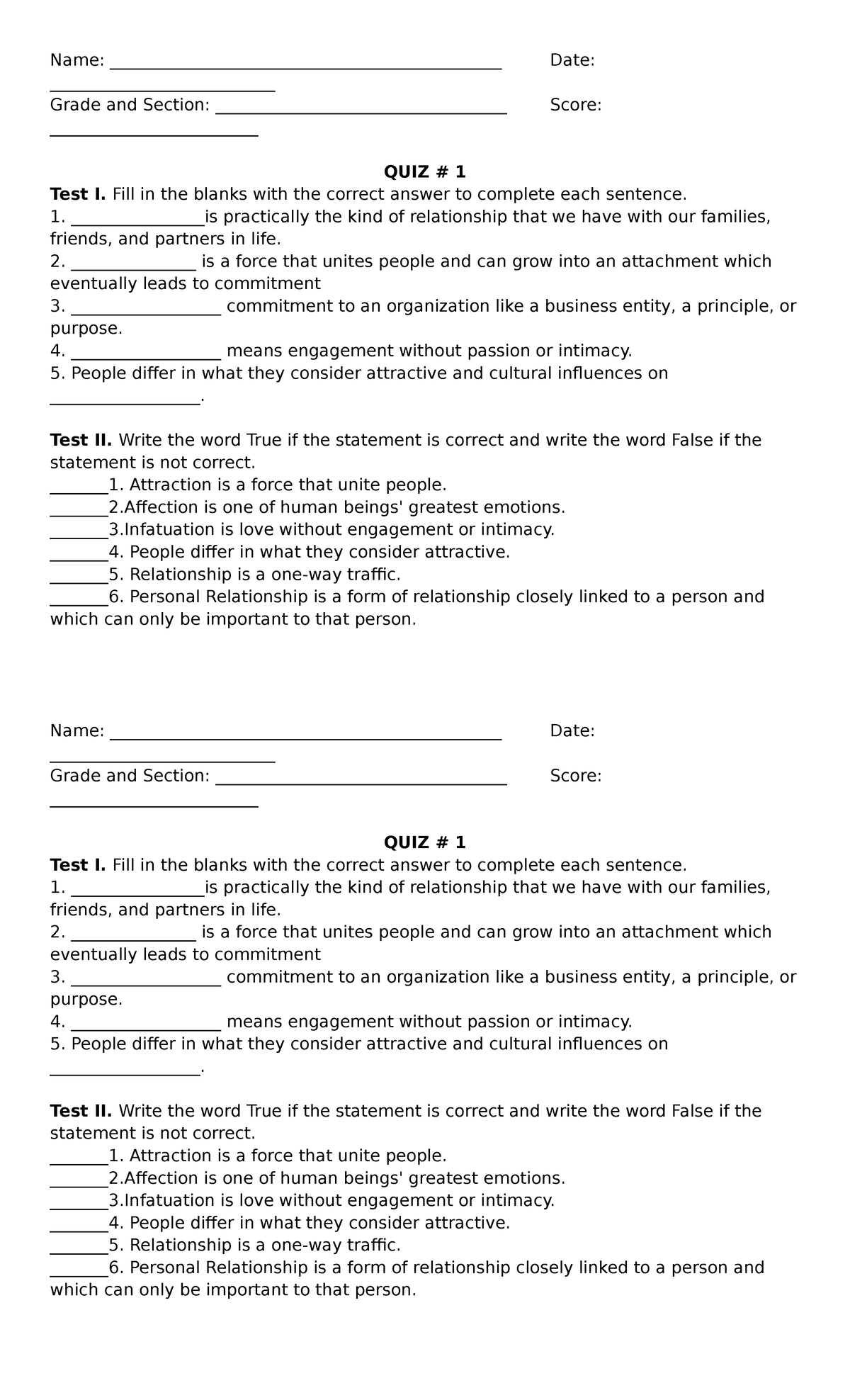 Quarter 2- Module 17 Quiz - Name ...