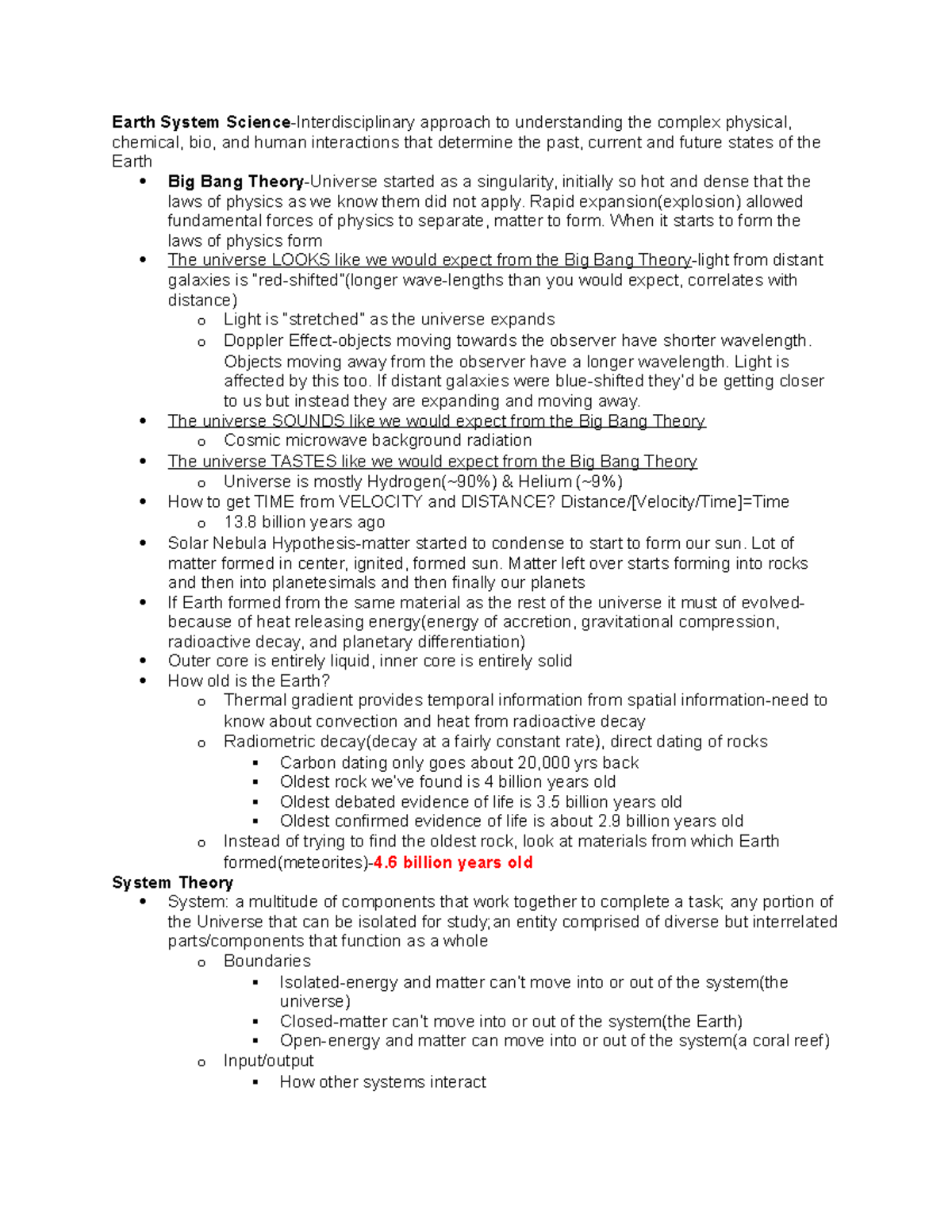 Lect Notes 1 - Earth System Science - Earth System Science ...