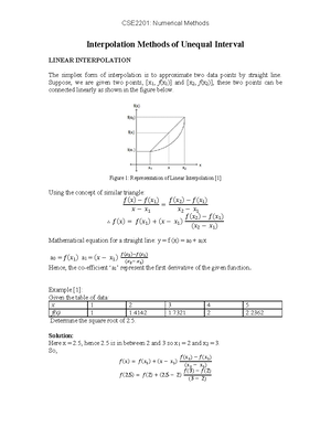 Interpolation methods of equal inervals - Interpolation Methods of ...