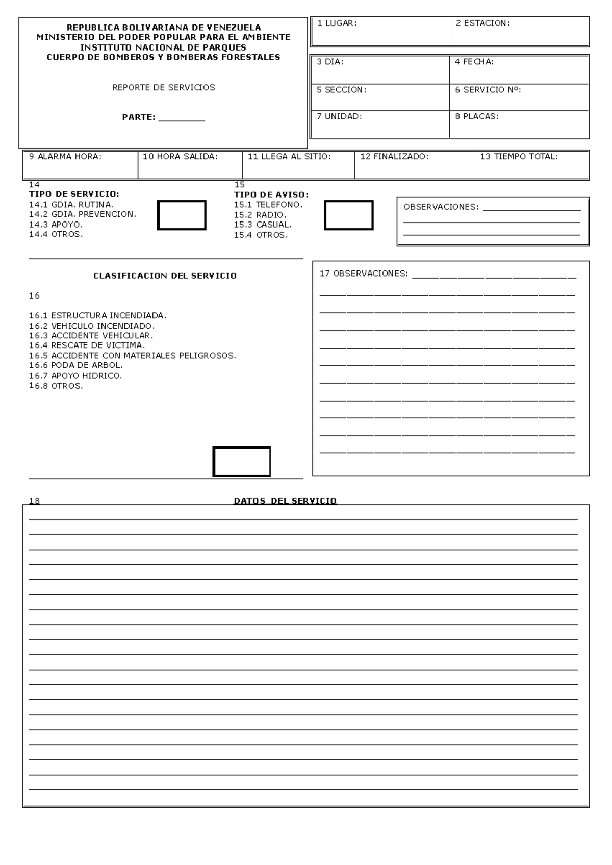 Reporte DE Servicios - ASDQWE - REPUBLICA BOLIVARIANA DE VENEZUELA 1 ...