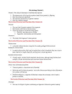 Mod. 5 Lecture - Microbiology Module 5 Epidemiology: study of disease ...