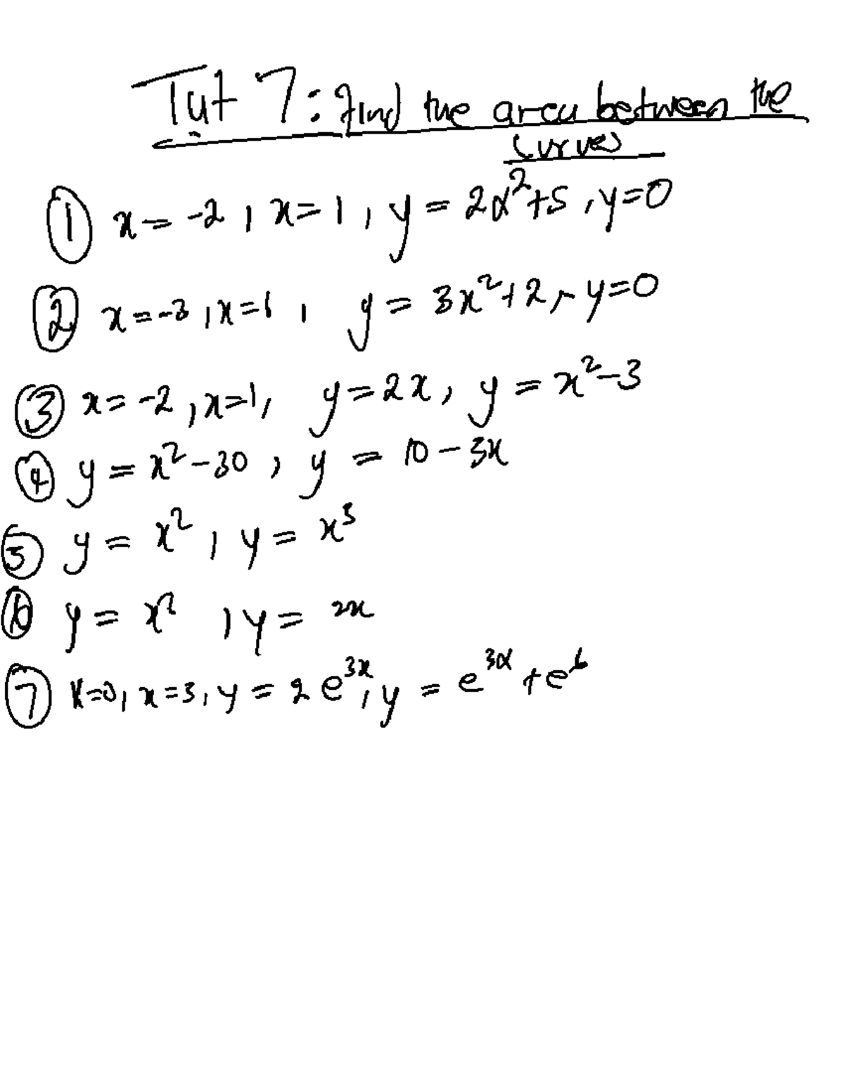Tutorial 7 - talks more about the integration - Tut 7:7ind the arcu between the surve 1 2 I g 3x ...