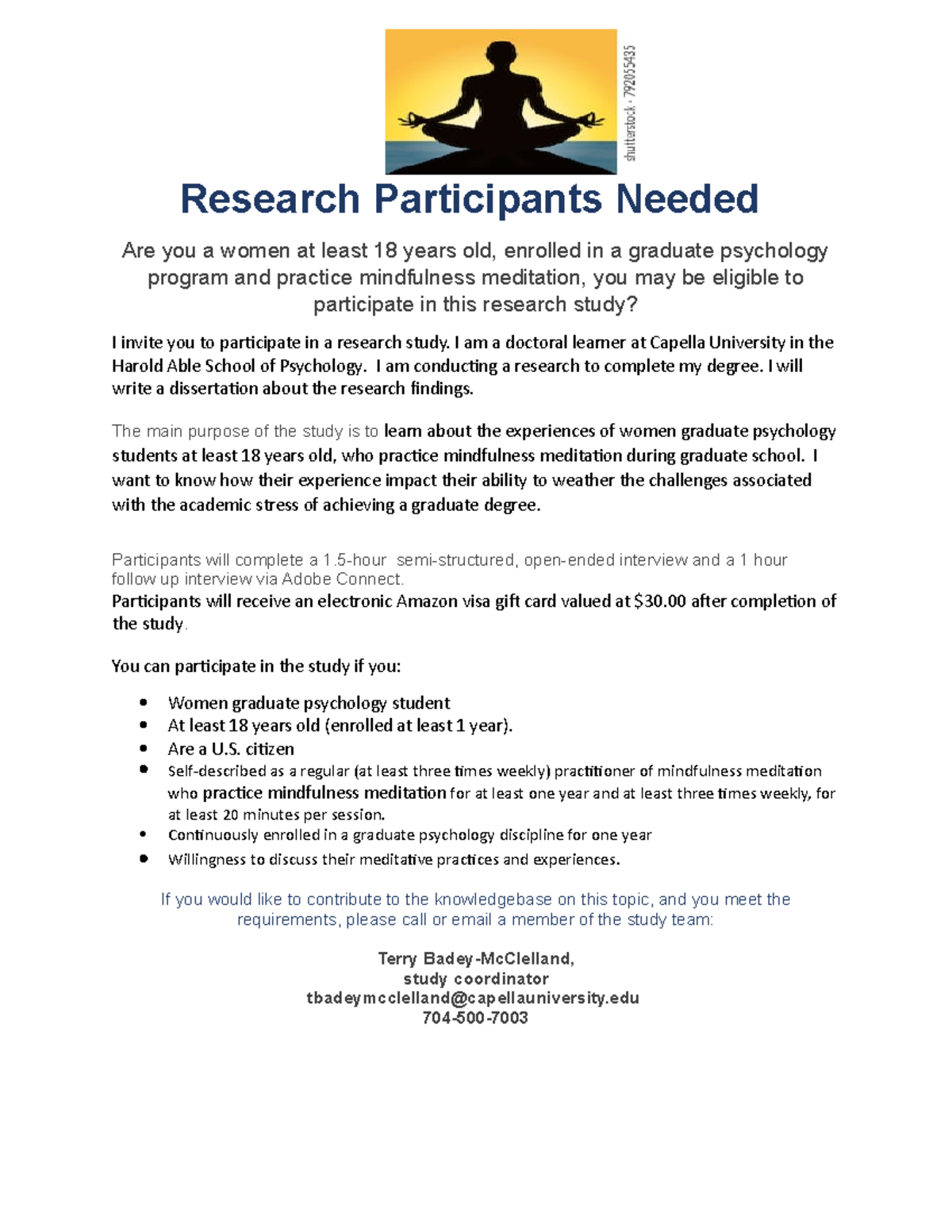IRB Recruitment Flyer Revised 052520 - Research Participants Needed Are ...