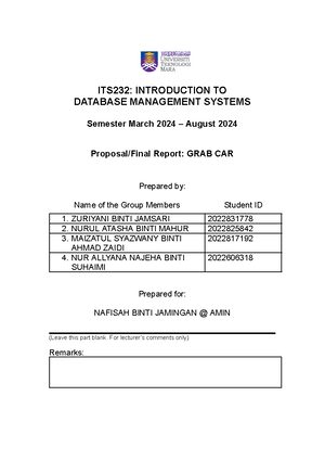 Project Proposal ICT200 - FAKULTI SAINS KOMPUTER DAN MATEMATIK DIPLOMA ...