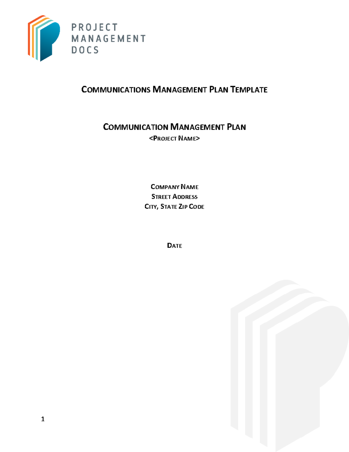 Communications Management Plan Template - COMMUNICATIONS MANAGEMENT P ...