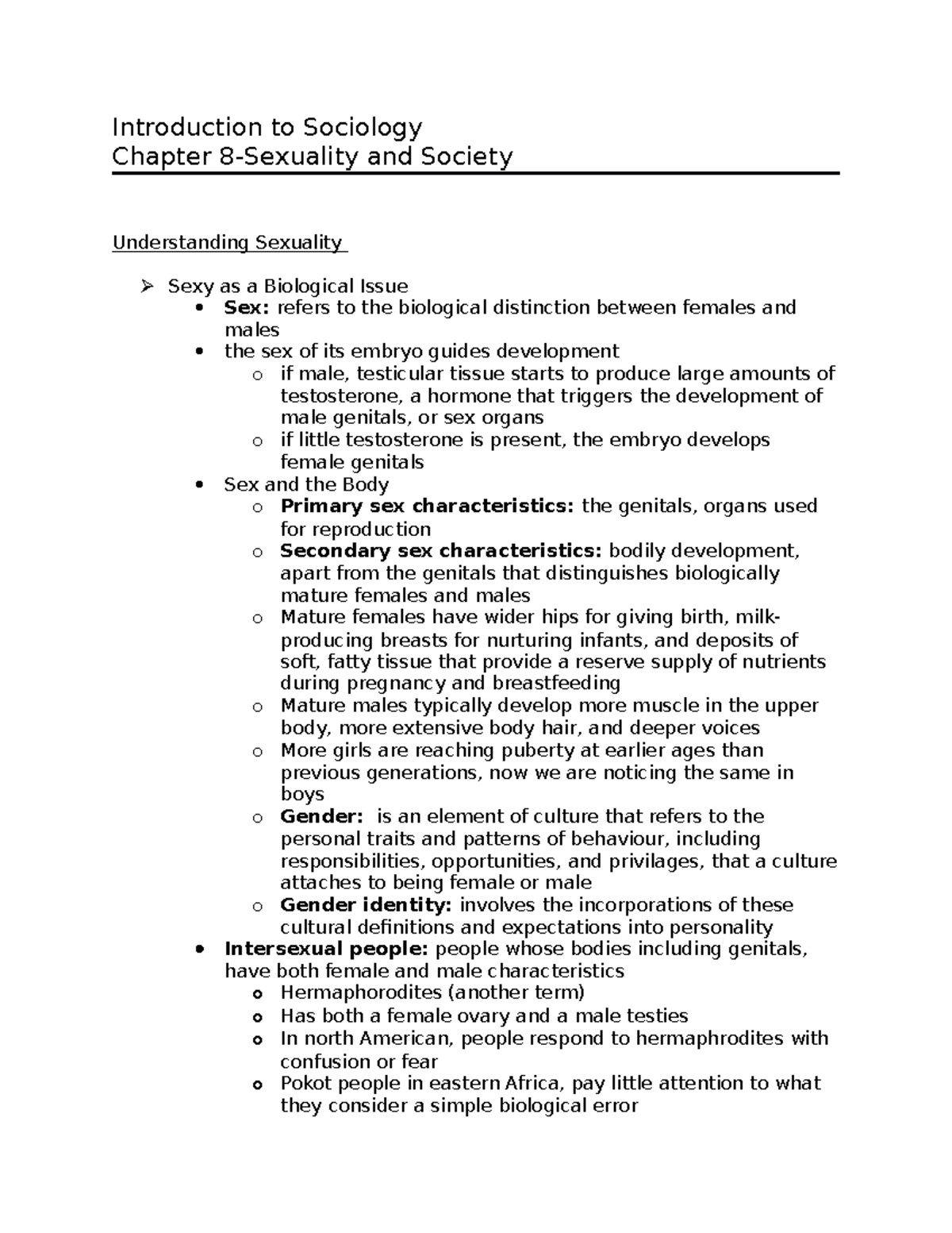 Introduction to Sociology Chapter 8 - Introduction to Sociology Chapter ...