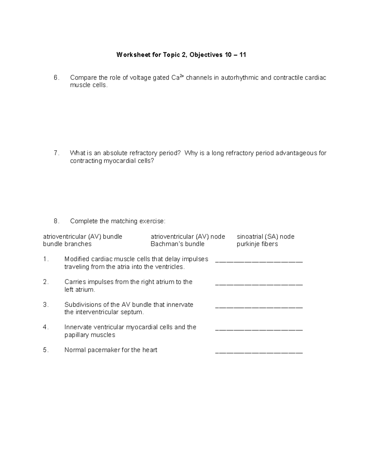 Worksheet for Topic 2 Obj 10-11 - Worksheet for Topic 2, Objectives 10 ...