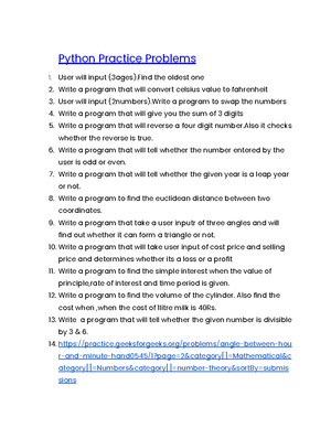UNIT 1 Python programming Question BANK 2023-24 - ABES ENGINEERING COLLEGE, GHAZIABAD Unit- 1 ...