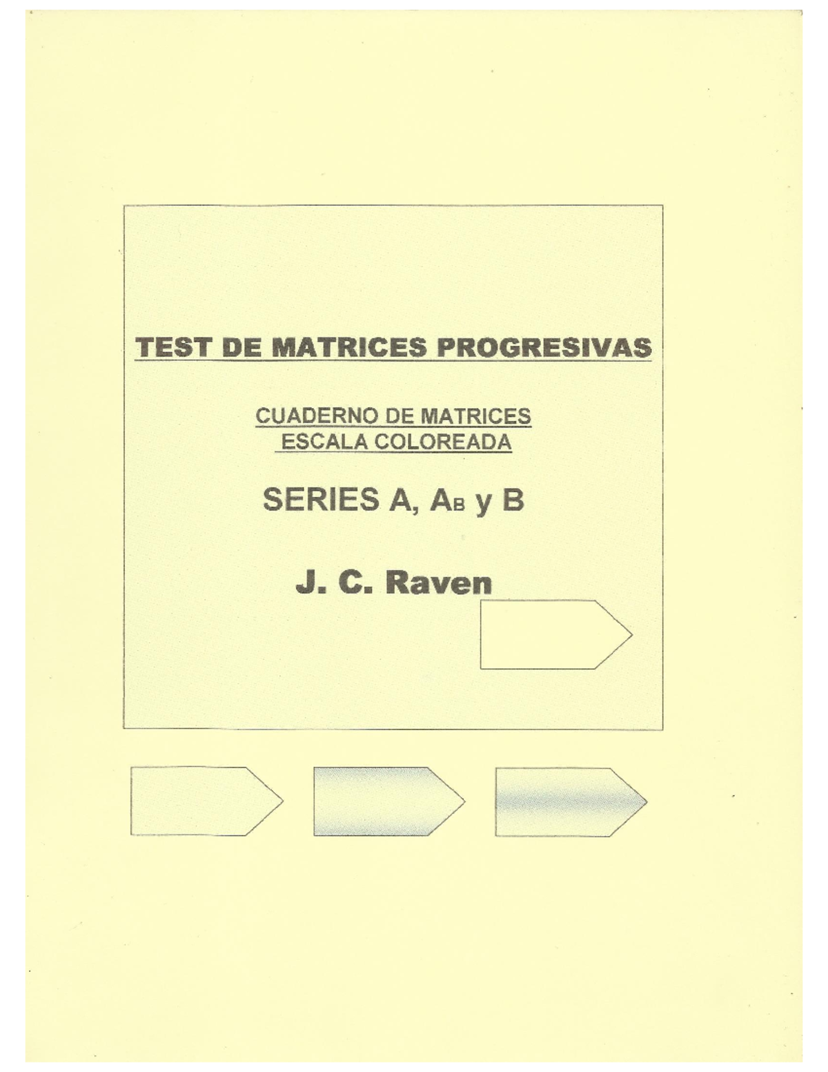 J.C.Raven- Niños - Manual de aplicación y corrección - Psicología de la ...