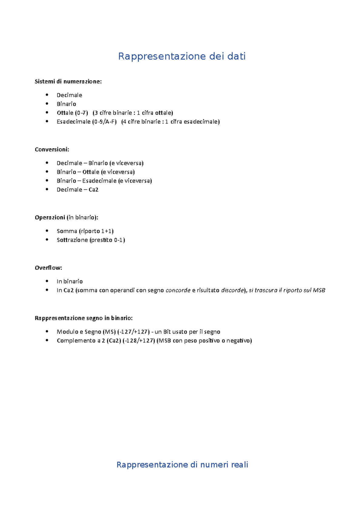 Argomenti esame Informatica - Tutti gli argomenti richiesti nell'Esame di Informatica del primo ...