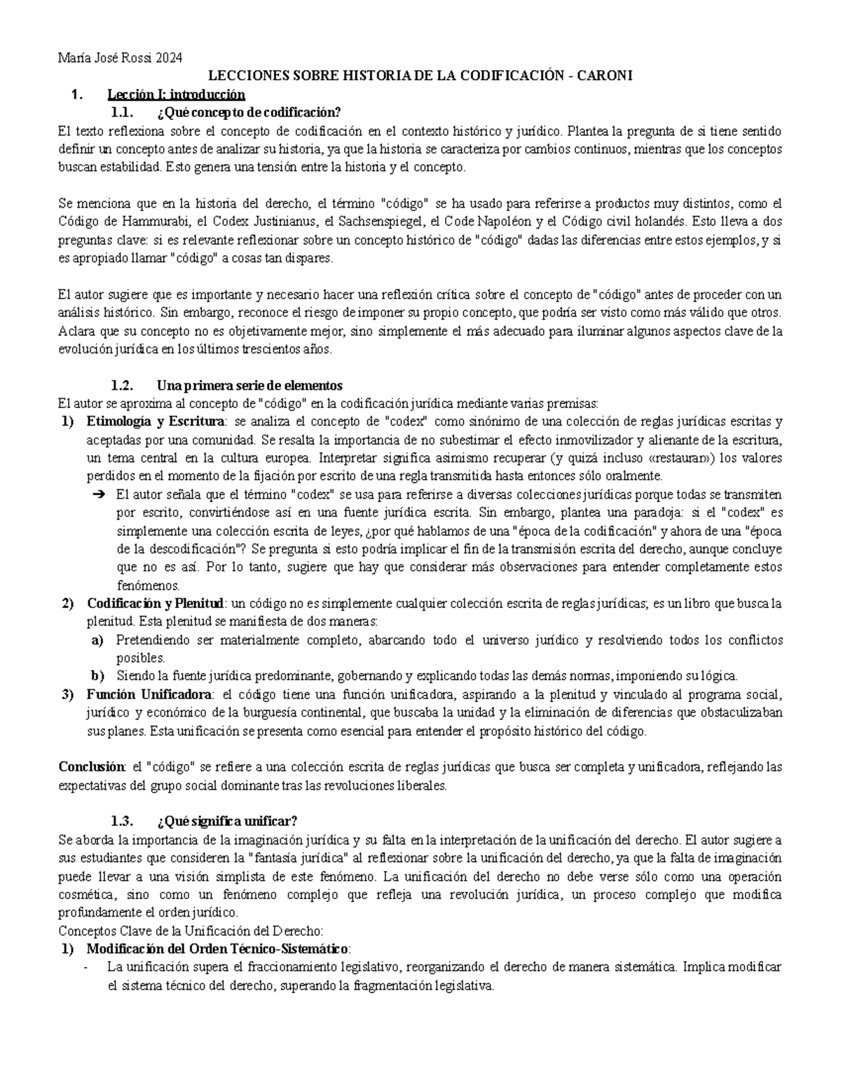 Caroni - Lecciones Sobre Historia DE LA CodificacióN-3 - LECCIONES SOBRE HISTORIA DE LA - Studocu