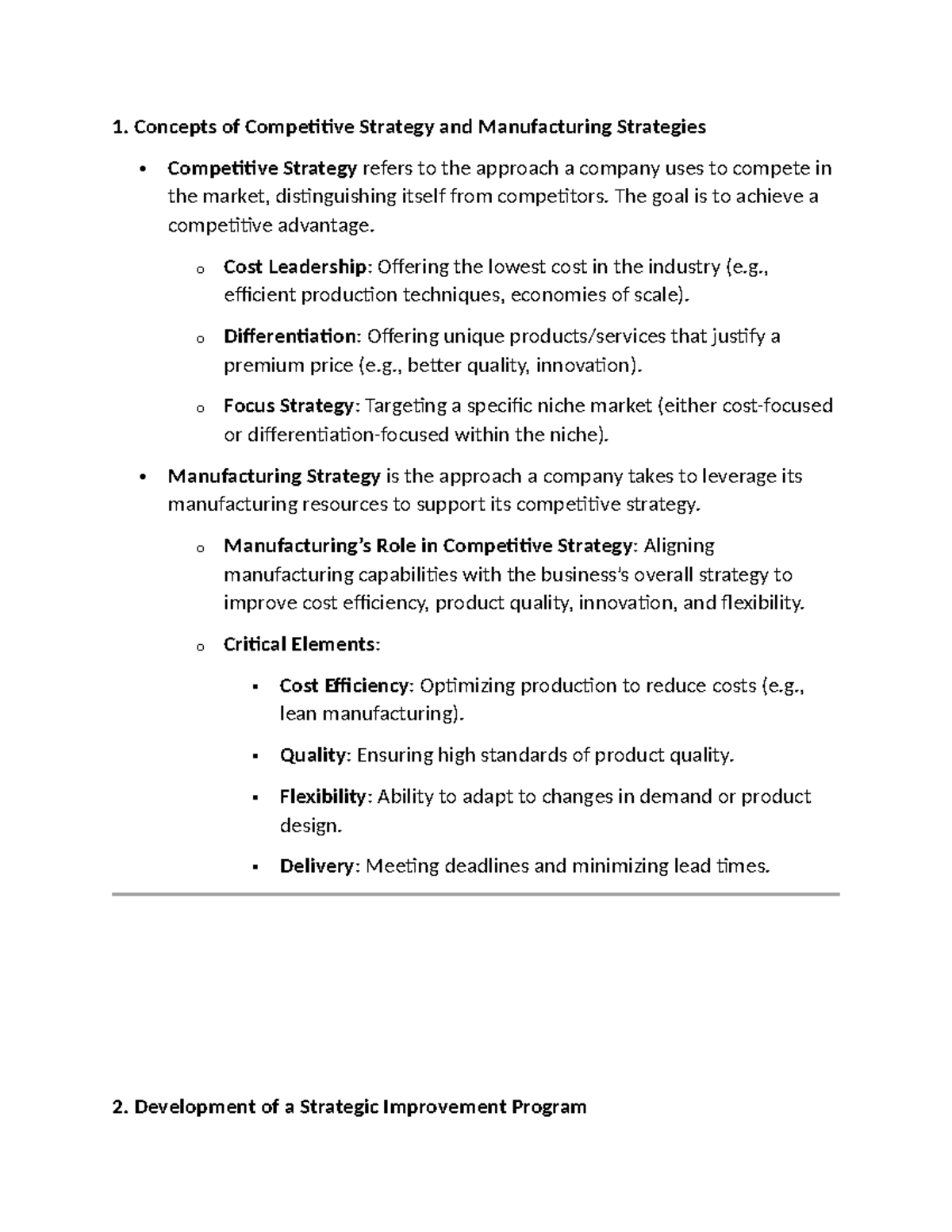 Unit 3 - advanced manufacturing system - Concepts of Competitive ...