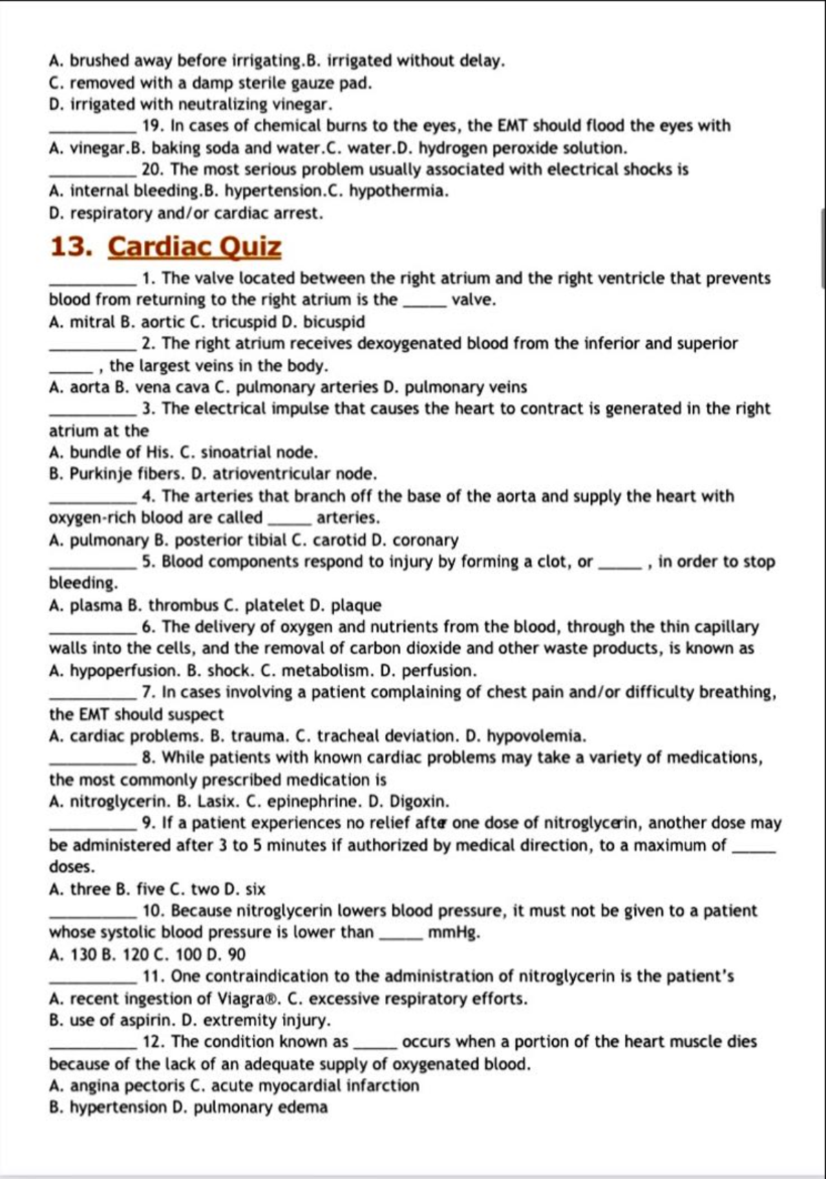 14 Cardiac quiz - The most frequently asked questions in the exam,It's ...