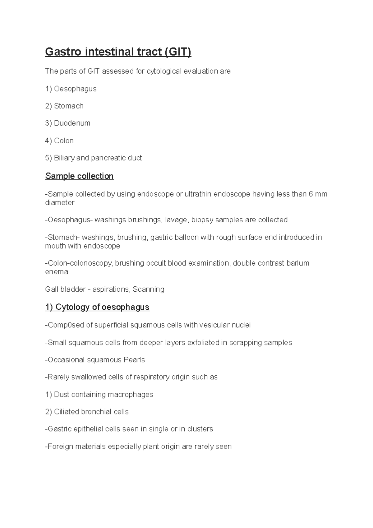 Gastro intestinal tract - Parietal cells -Cylindrical shaped cells ...