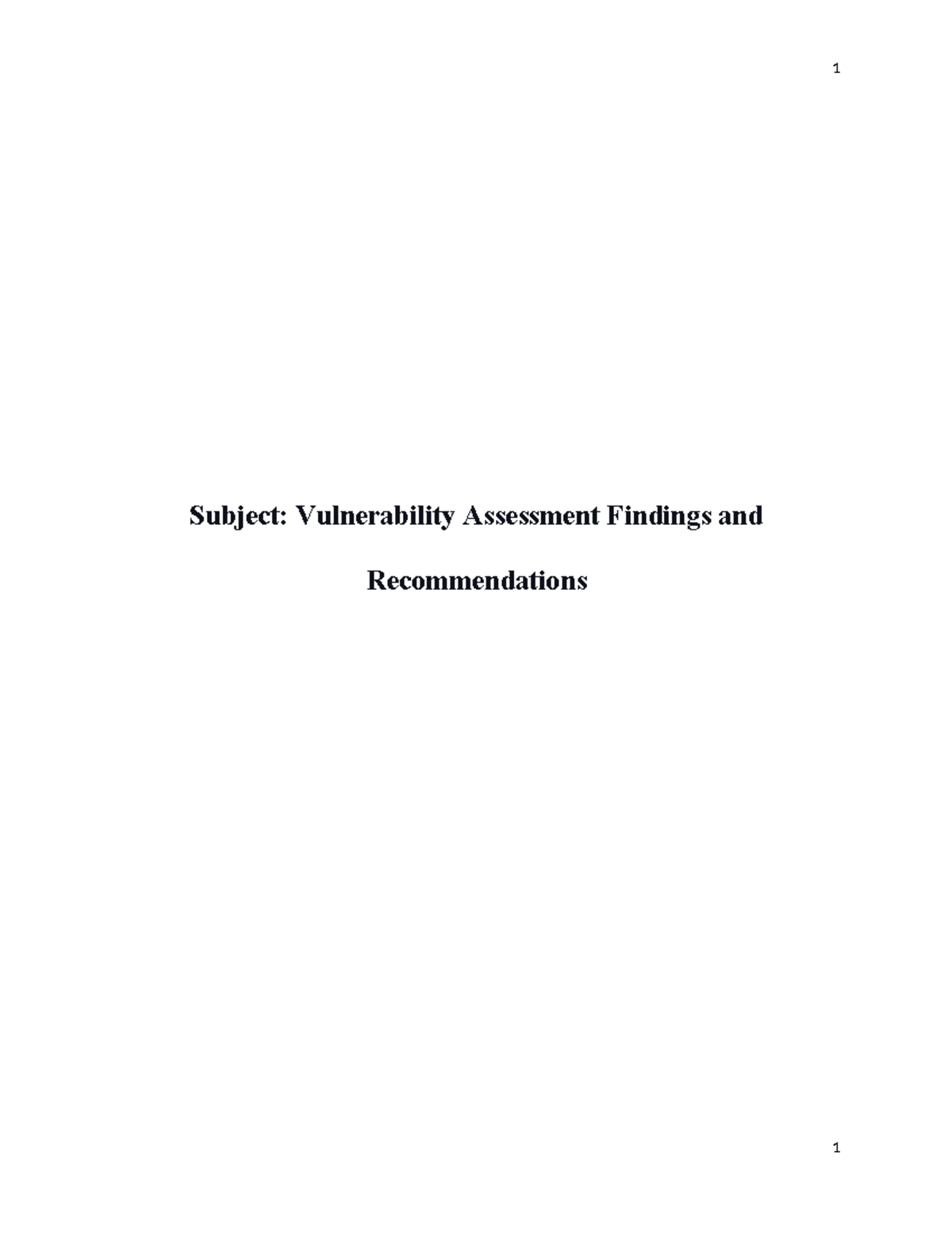 CS 4403 LJ8 - Do not copy and paste, use as a study guide - Subject: Vulnerability Assessment ...