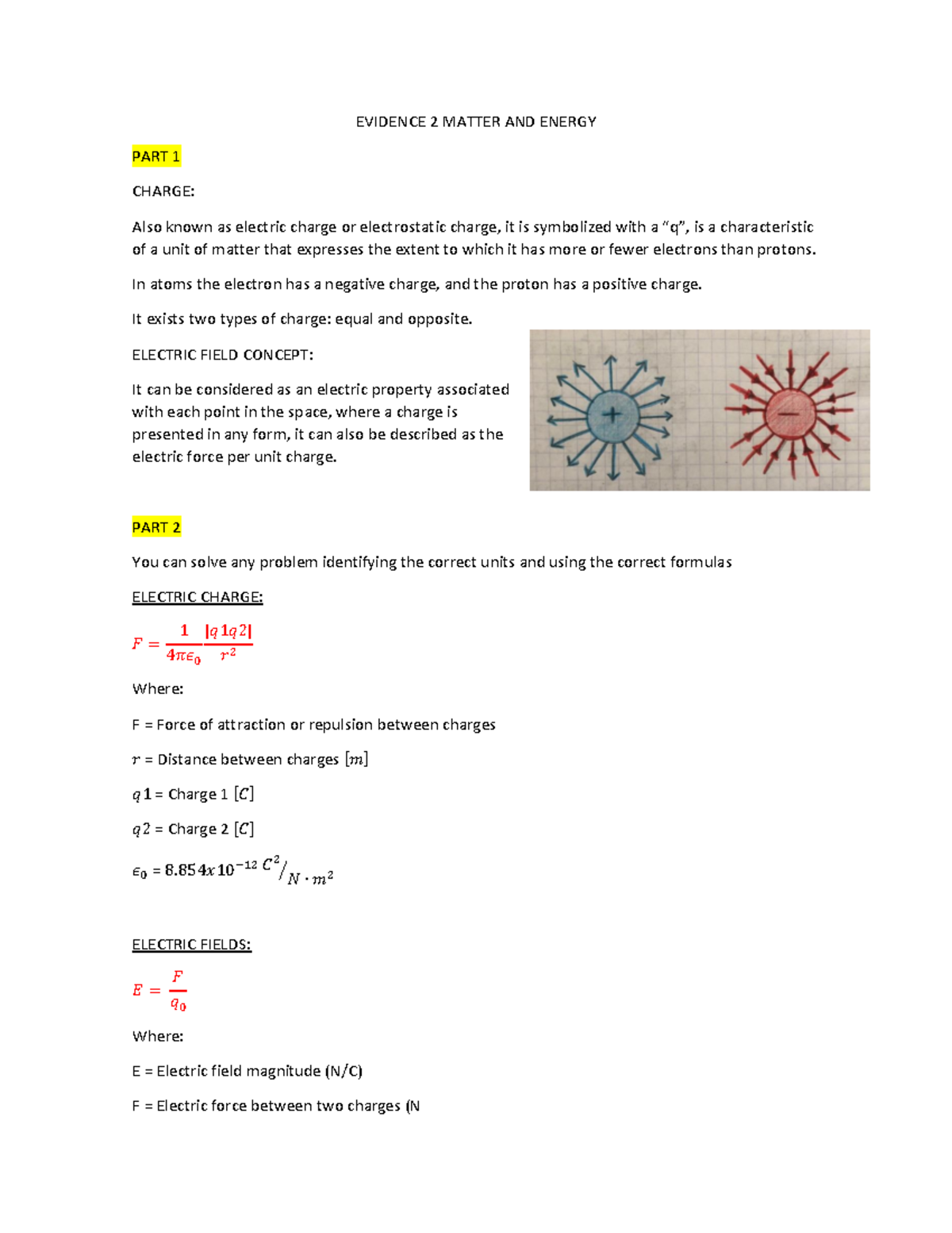Evidence 2 Matter AND Energy - EVIDENCE 2 MATTER AND ENERGY PART 1 ...