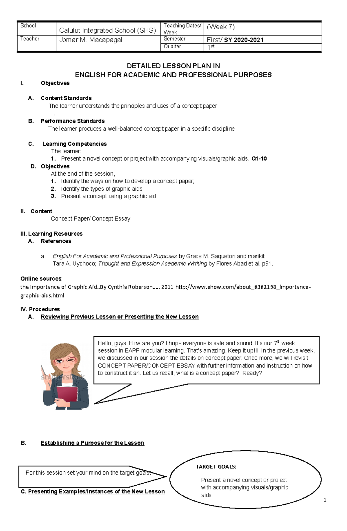 CONCEPT PAPER USING GRAPHICS TO UNDERSTAND THE PAPER MORE - Bachelor of ...