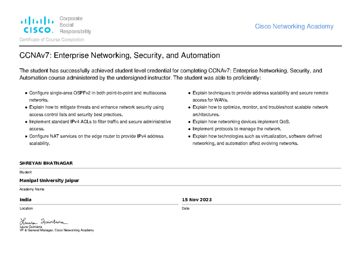 Shreyanbhatnagar-AIML CSE ENSA 20-certificate - Corporate Social ...