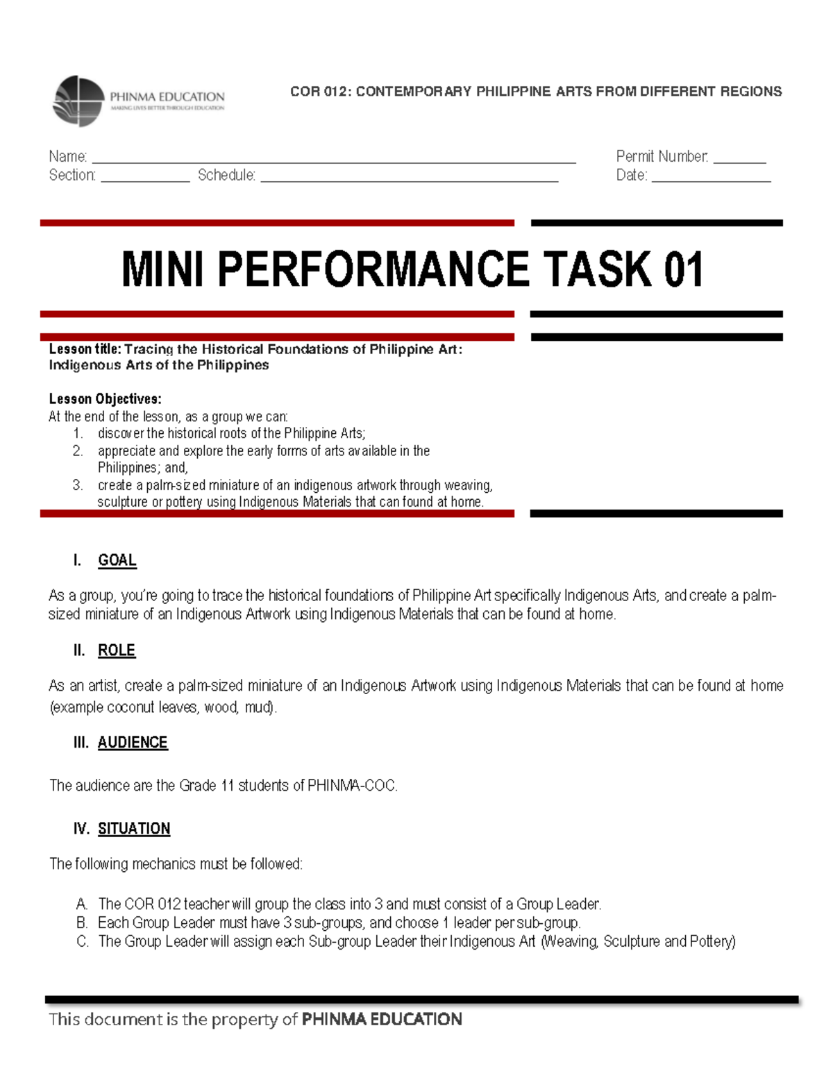 COR-012 1st-MPT-1 - example - Name: - Studocu