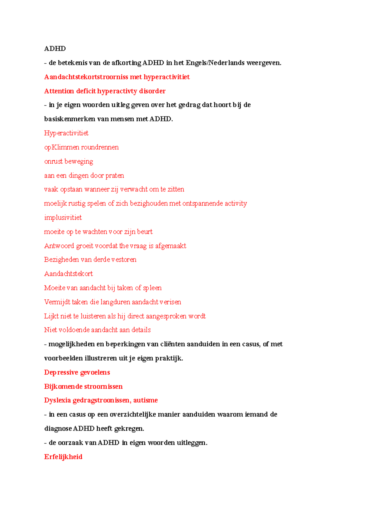 ADHD exam - ADHD - de betekenis van de afkorting ADHD in het Engels ...