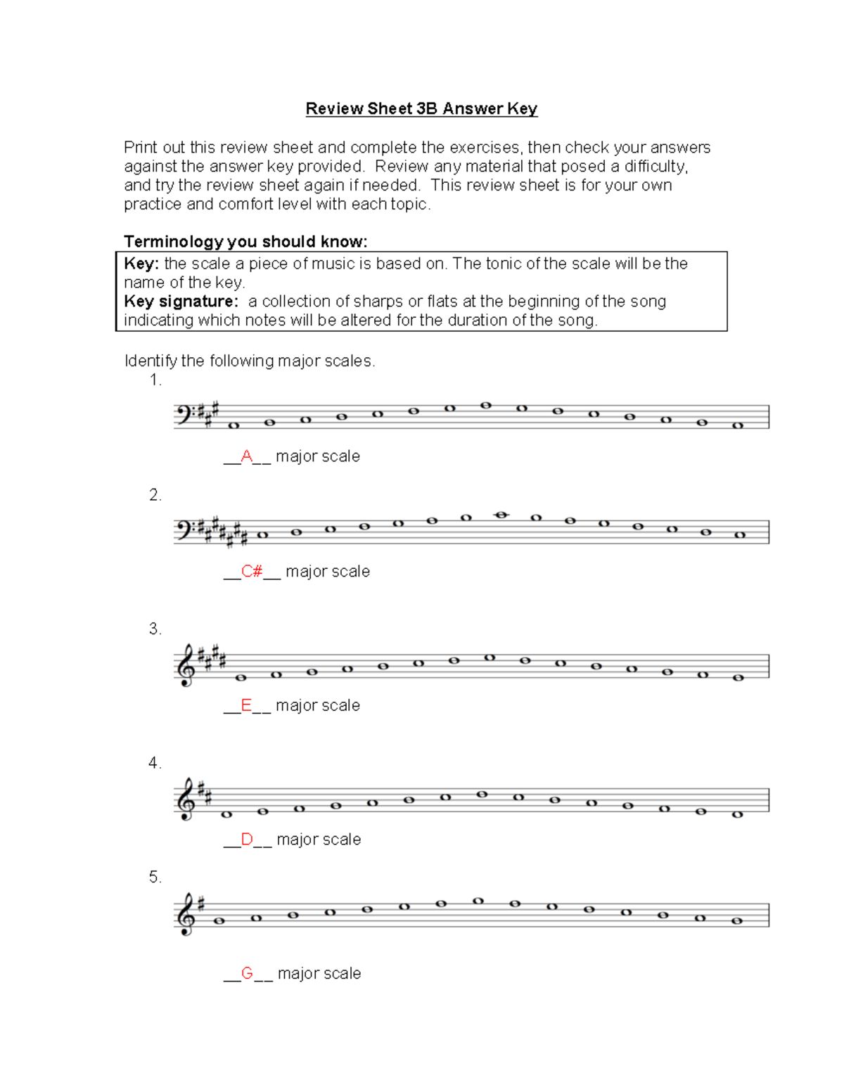 Review Sheet 3B Answer Key - Review Sheet 3B Answer Key Print out this ...