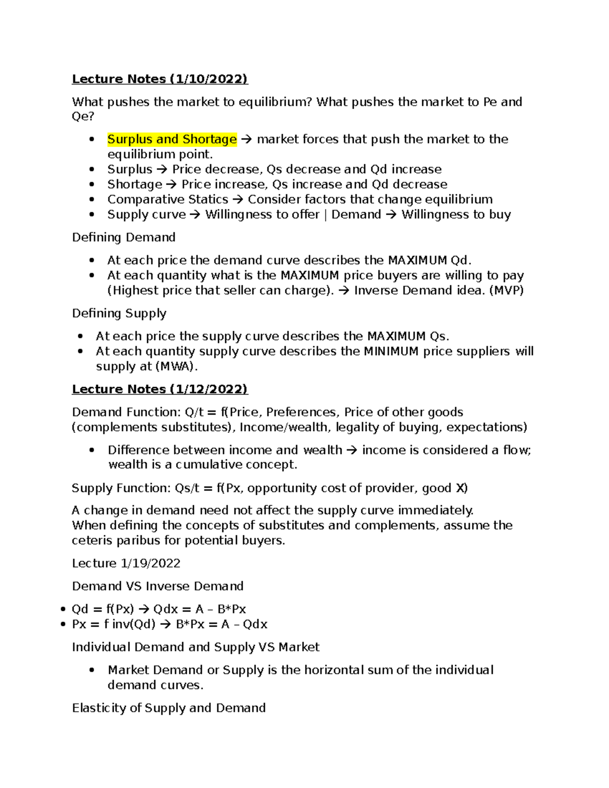 E-321 Notes - Detailed overview of all important concepts, definitions ...